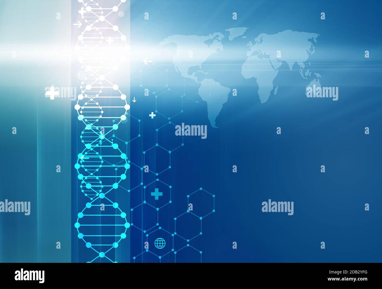 Medical abstract background with DNA sample graph, suitable for ...