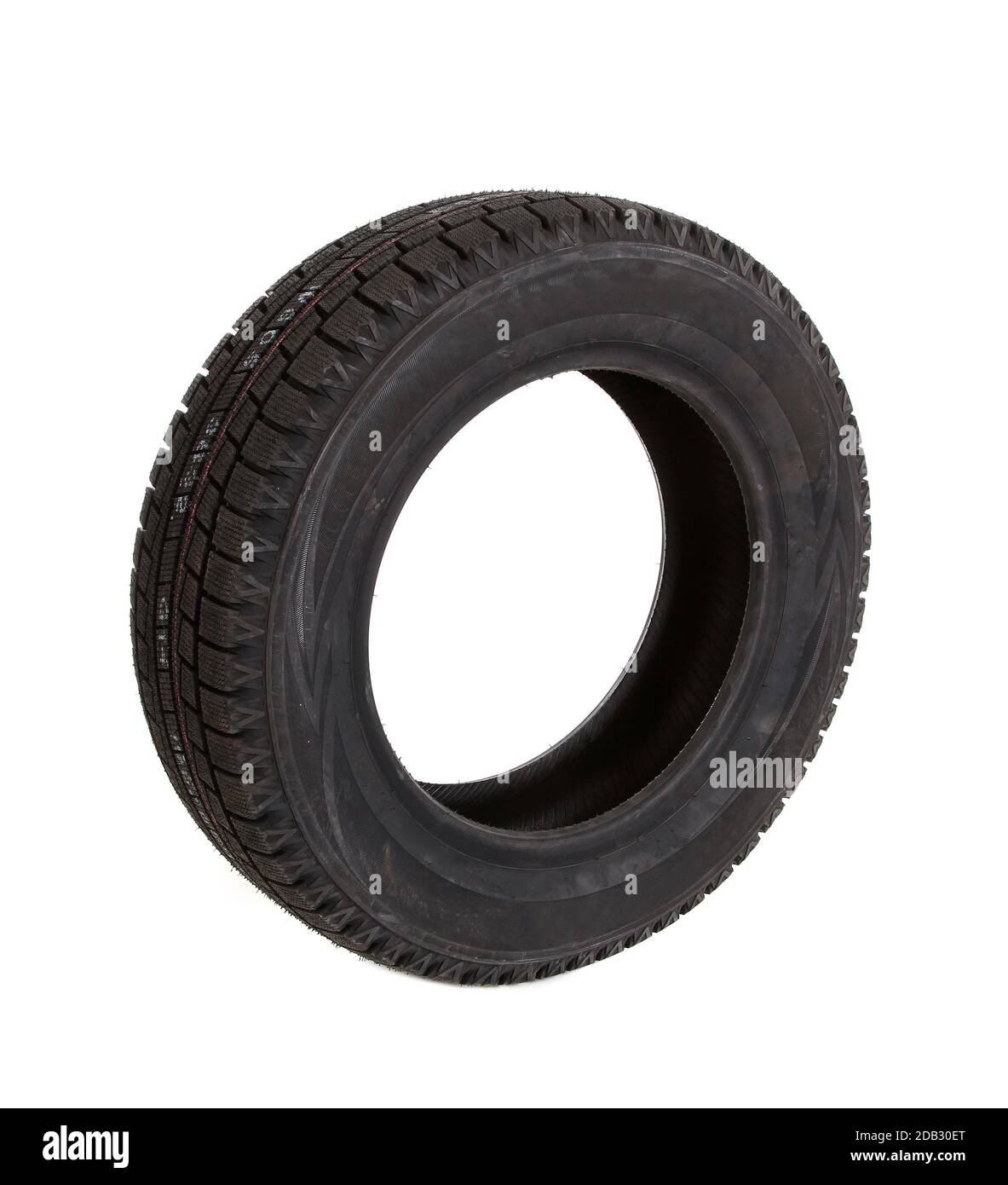 A closeup shot of a car tire isolated on a white background Stock Photo ...