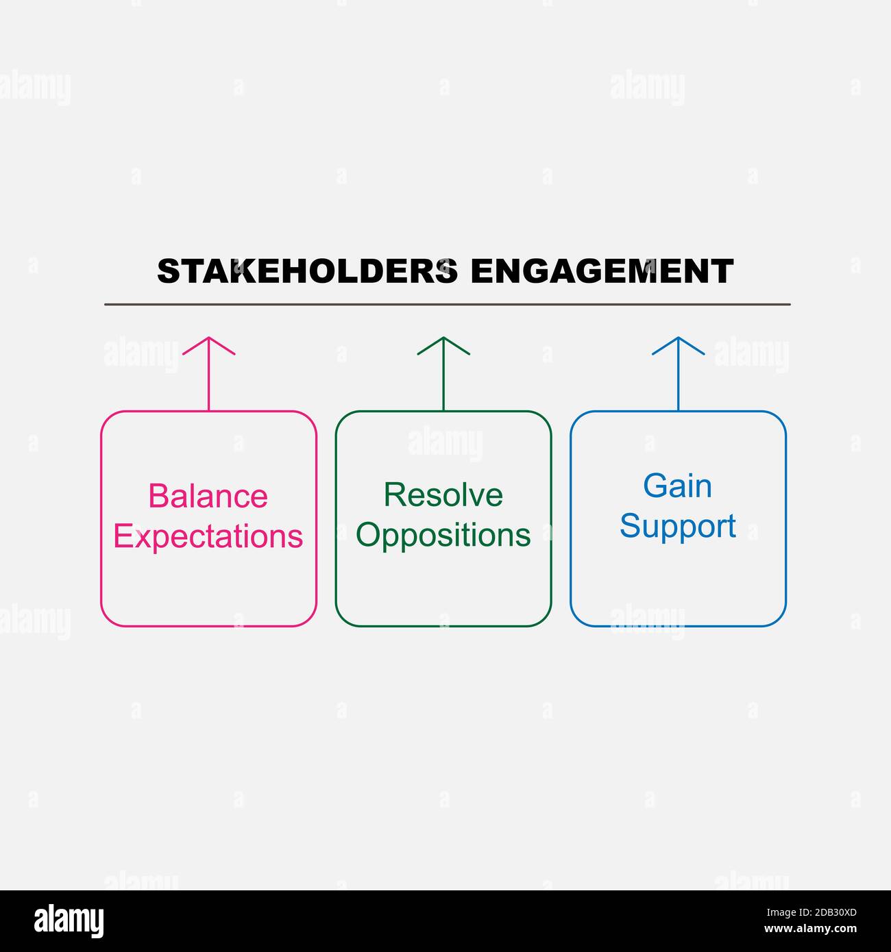 Stakeholder engagement vector vectors Stock Vector Images - Alamy