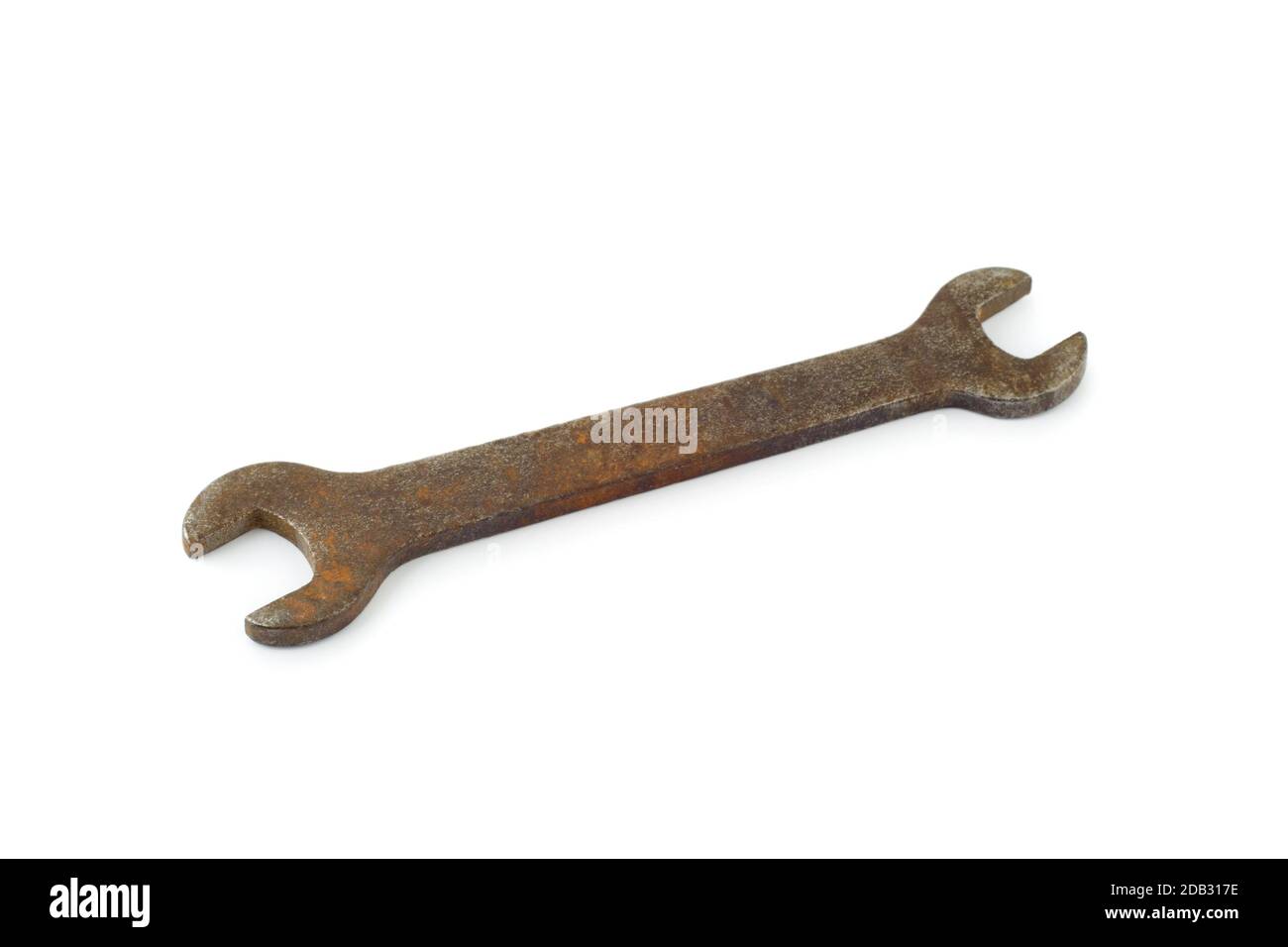 rusty spanner isolated on white background Stock Photo - Alamy
