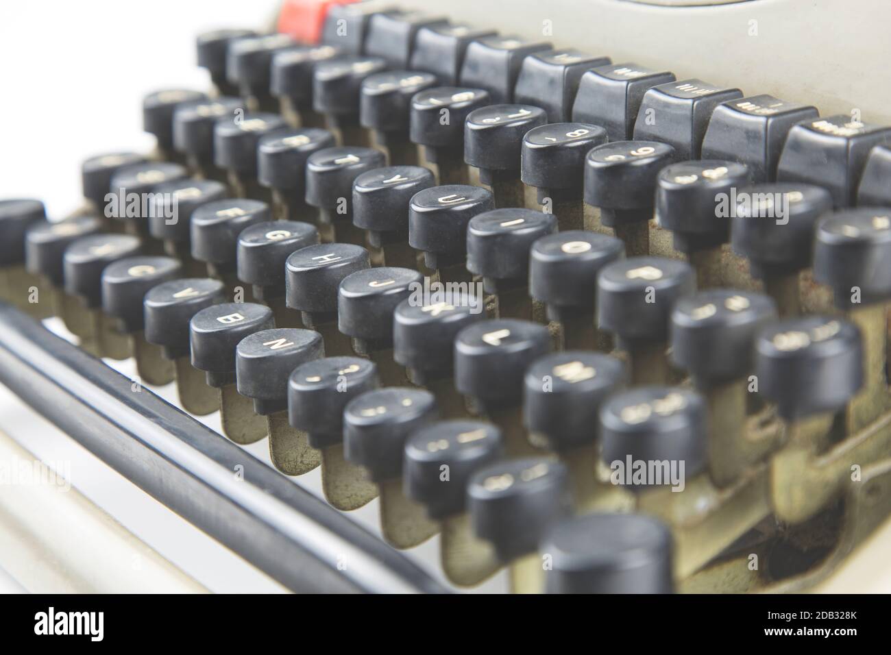 detail of the keyboard of an old typewriter Stock Photo - Alamy