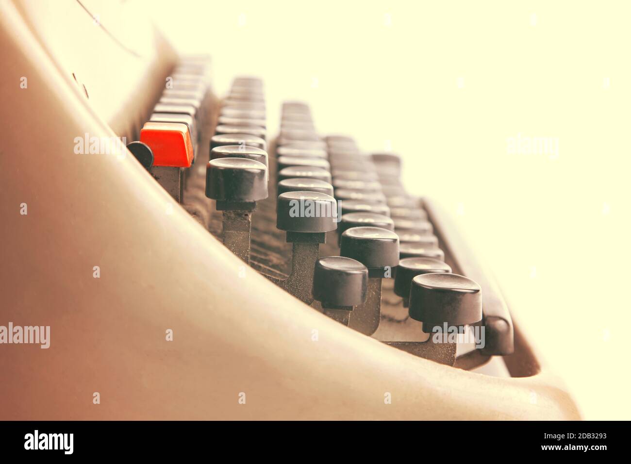 detail of the keyboard of an old typewriter Stock Photo - Alamy