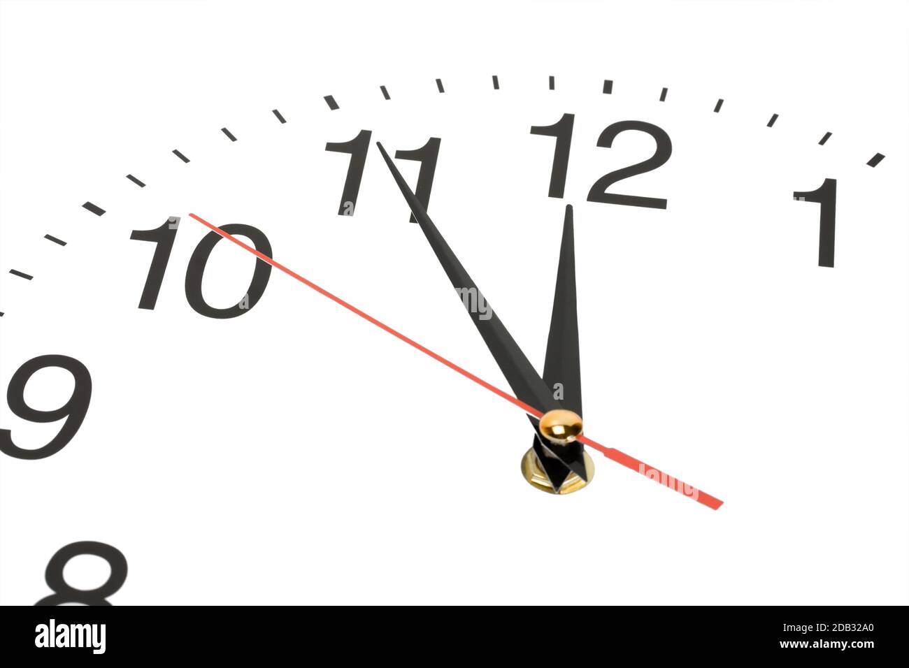 clock hands isolated on white background Stock Photo - Alamy