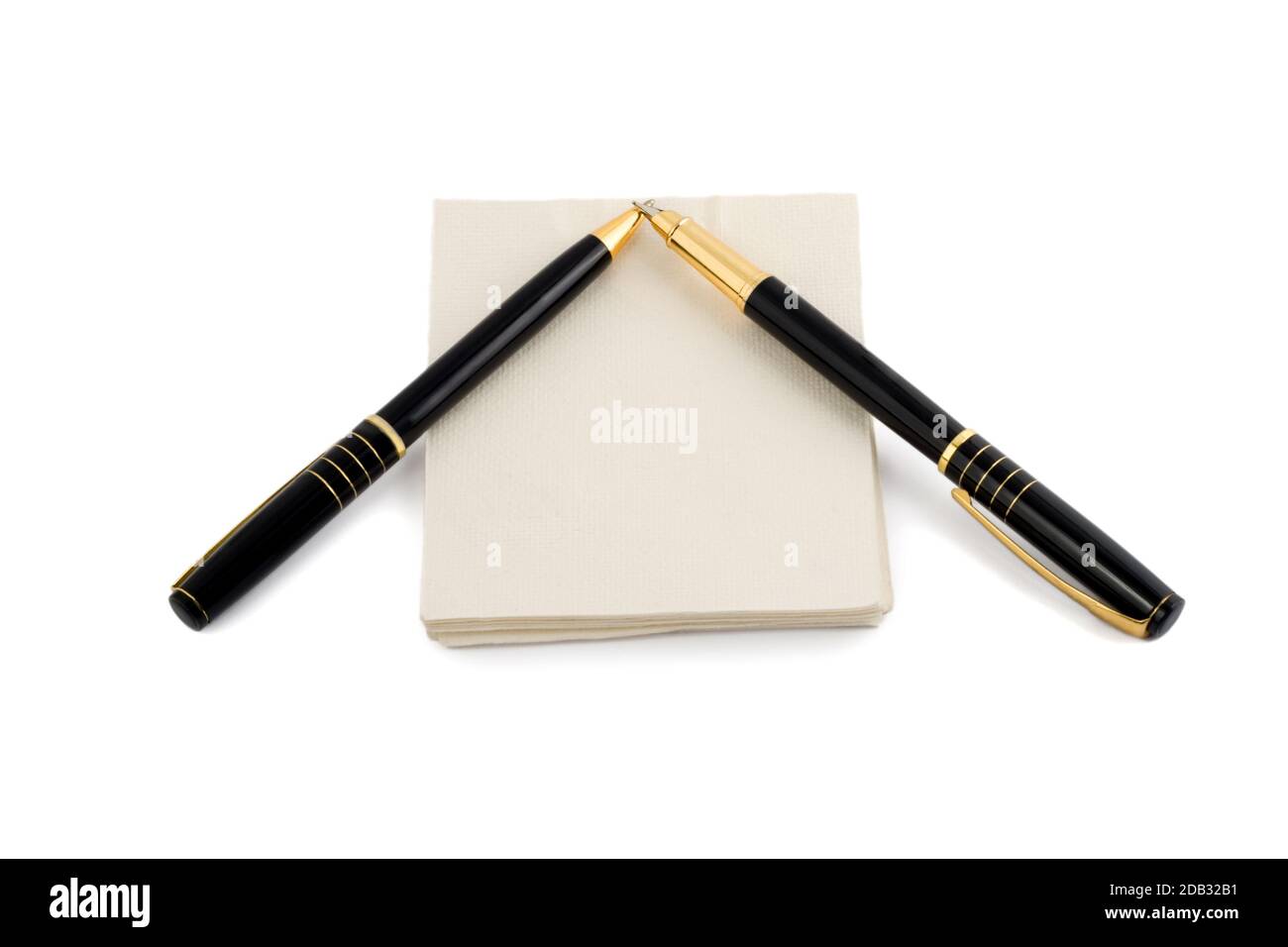 pen note paper close-up concepts isolated on white background Stock ...