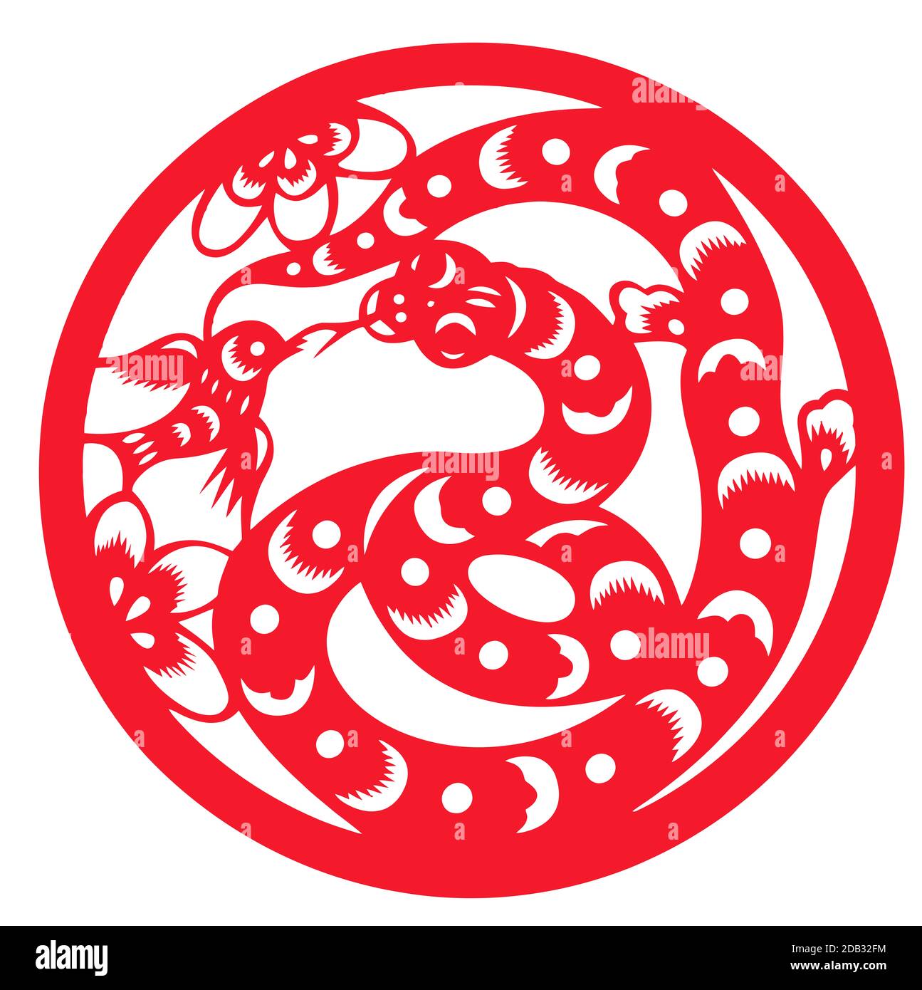 Symbol white snake china hi-res stock photography and images - Alamy