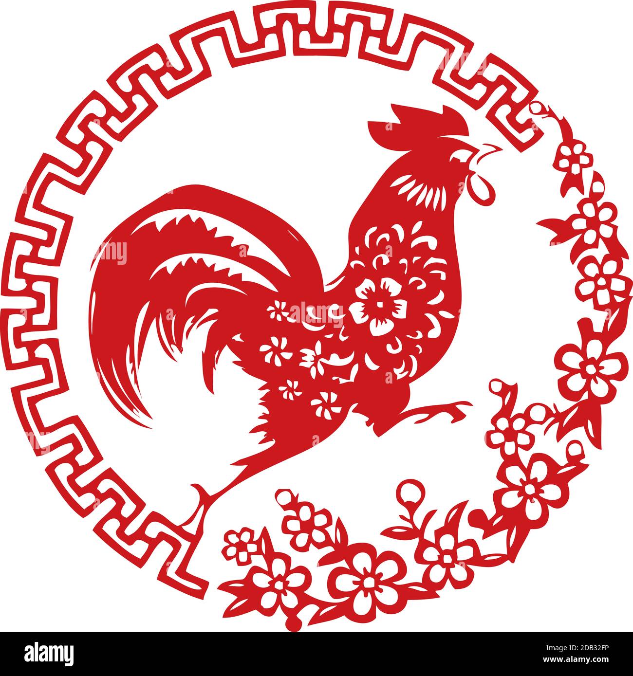 Chinese astrology symbol of rooster hi-res stock photography and images ...