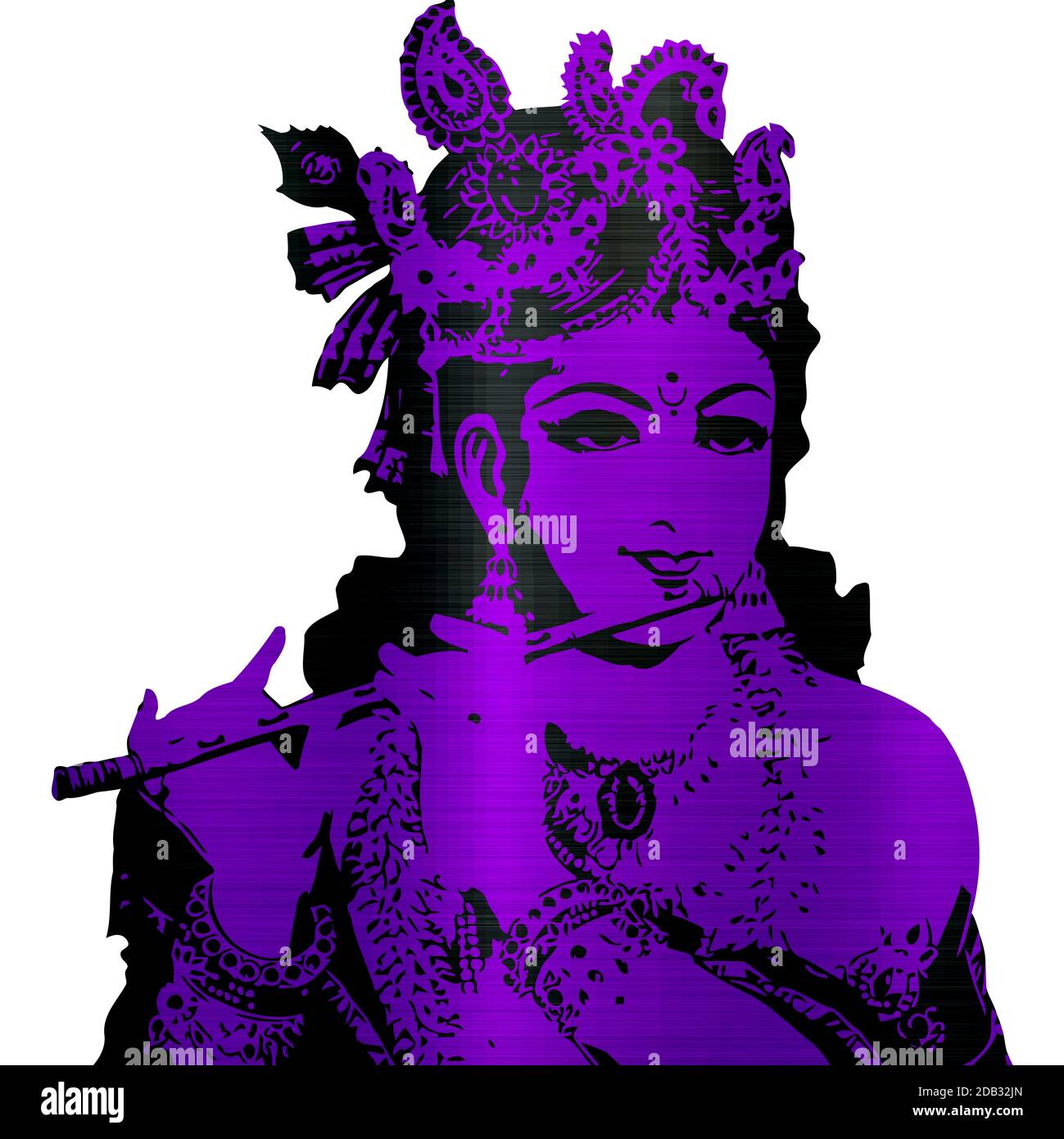 Krishna silhouette hi-res stock photography and images - Alamy