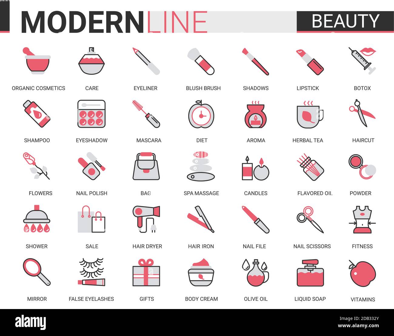 Spa wellness icon collection Stock Vector Images - Alamy