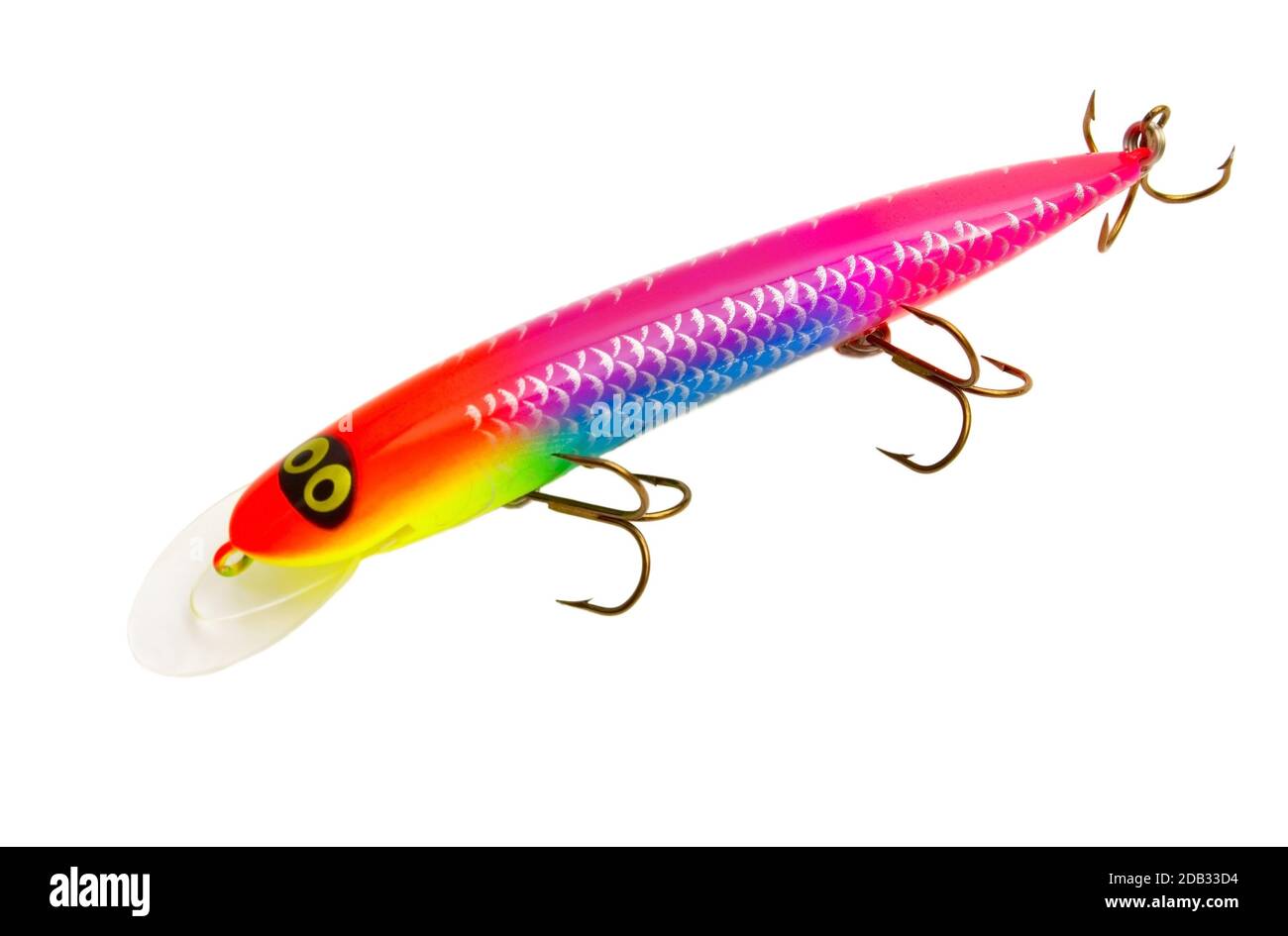 Color fishing bait isolated on white background Stock Photo - Alamy