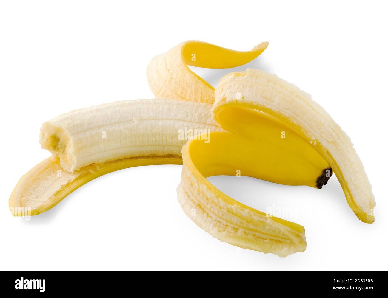 banana close-up isolated on white background Stock Photo - Alamy