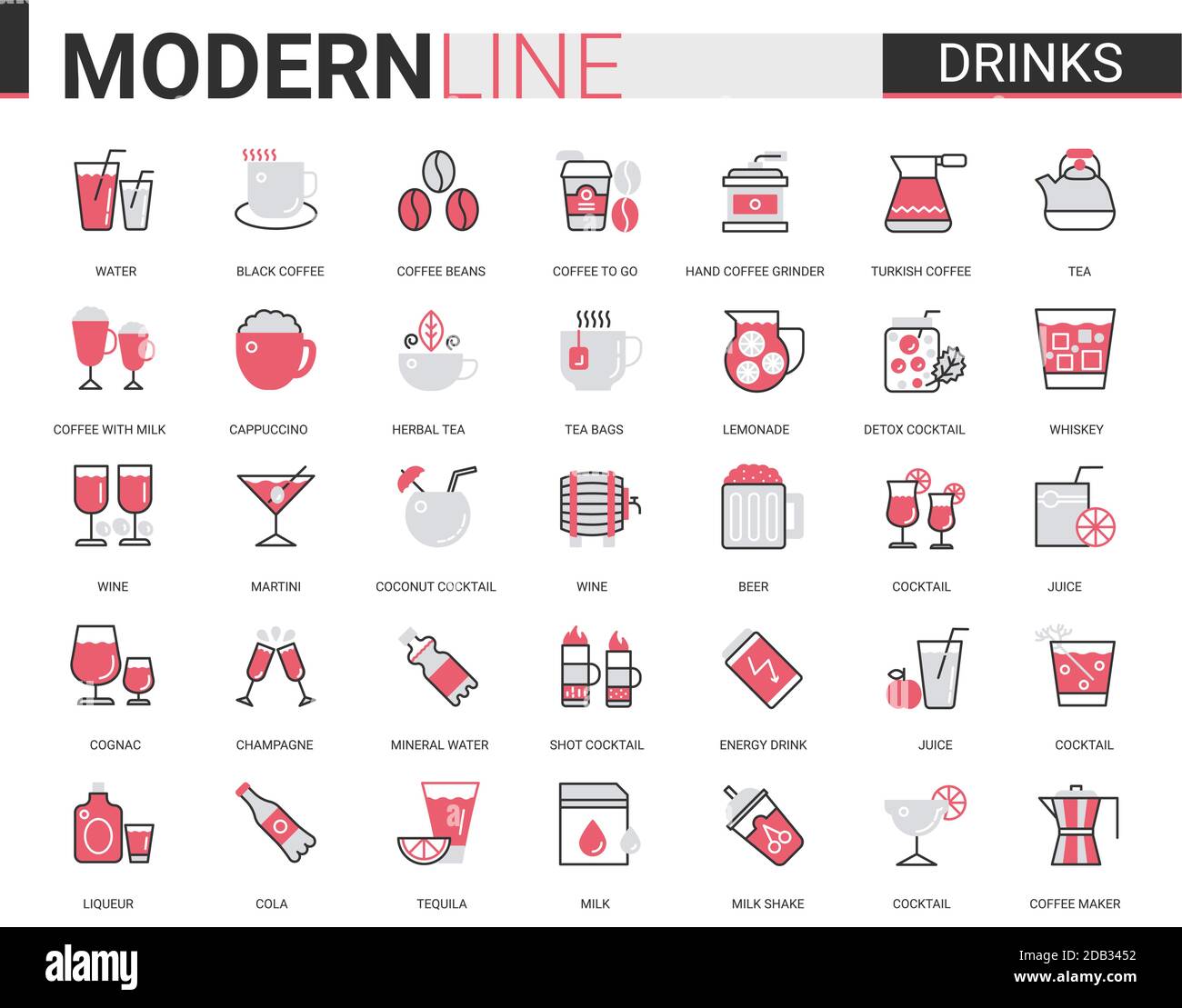 Tea vector icons black Stock Vector Images - Alamy