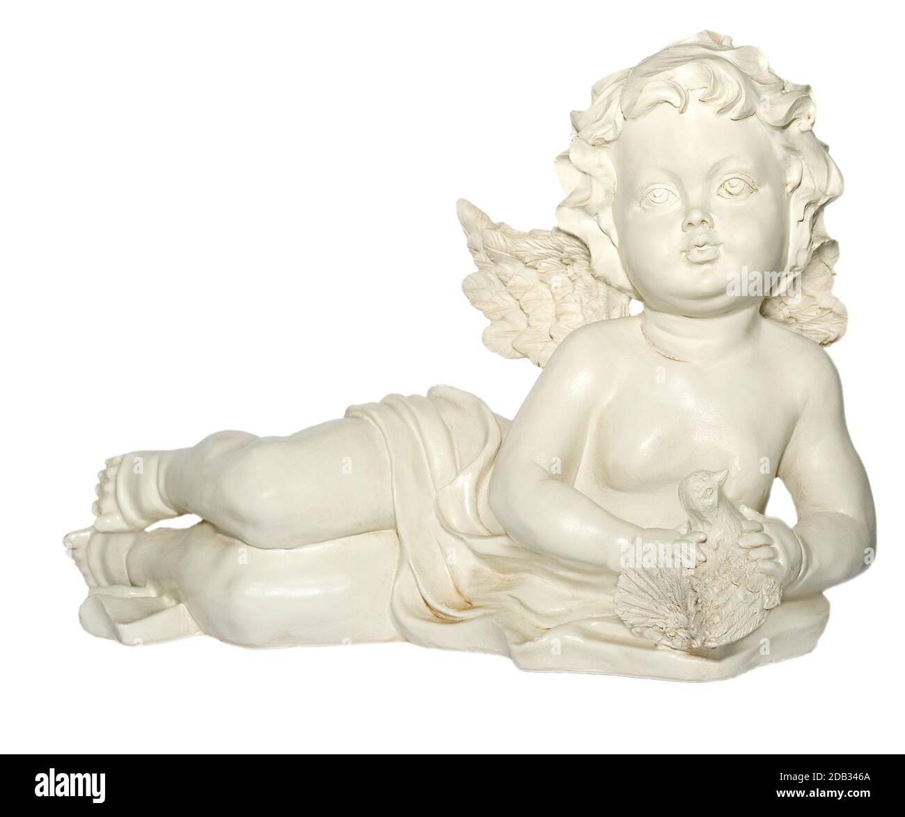 White Angel isolated on white background Stock Photo - Alamy