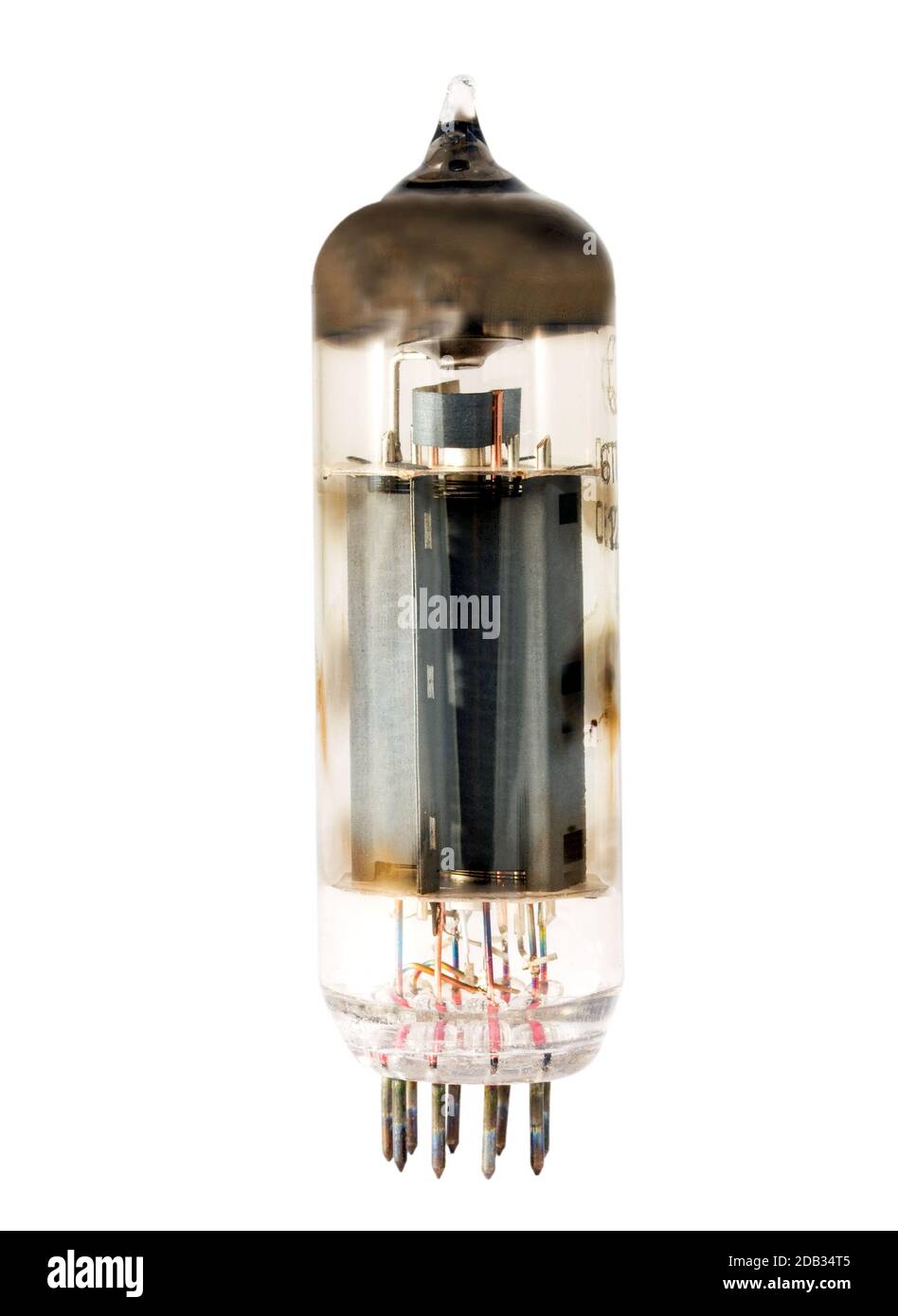 valve radio tube isolated on white background Stock Photo - Alamy