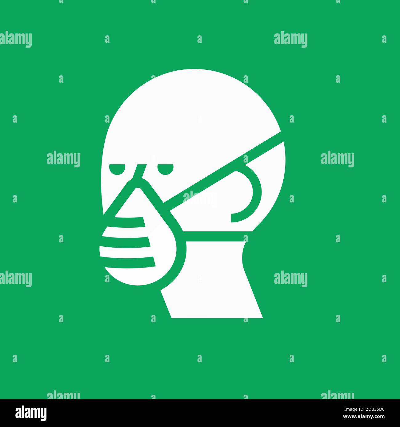 mask head respiratory protection safe green virus air surgery ...