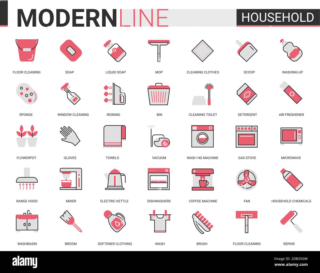 Cooking pot outline flat Stock Vector Images - Alamy