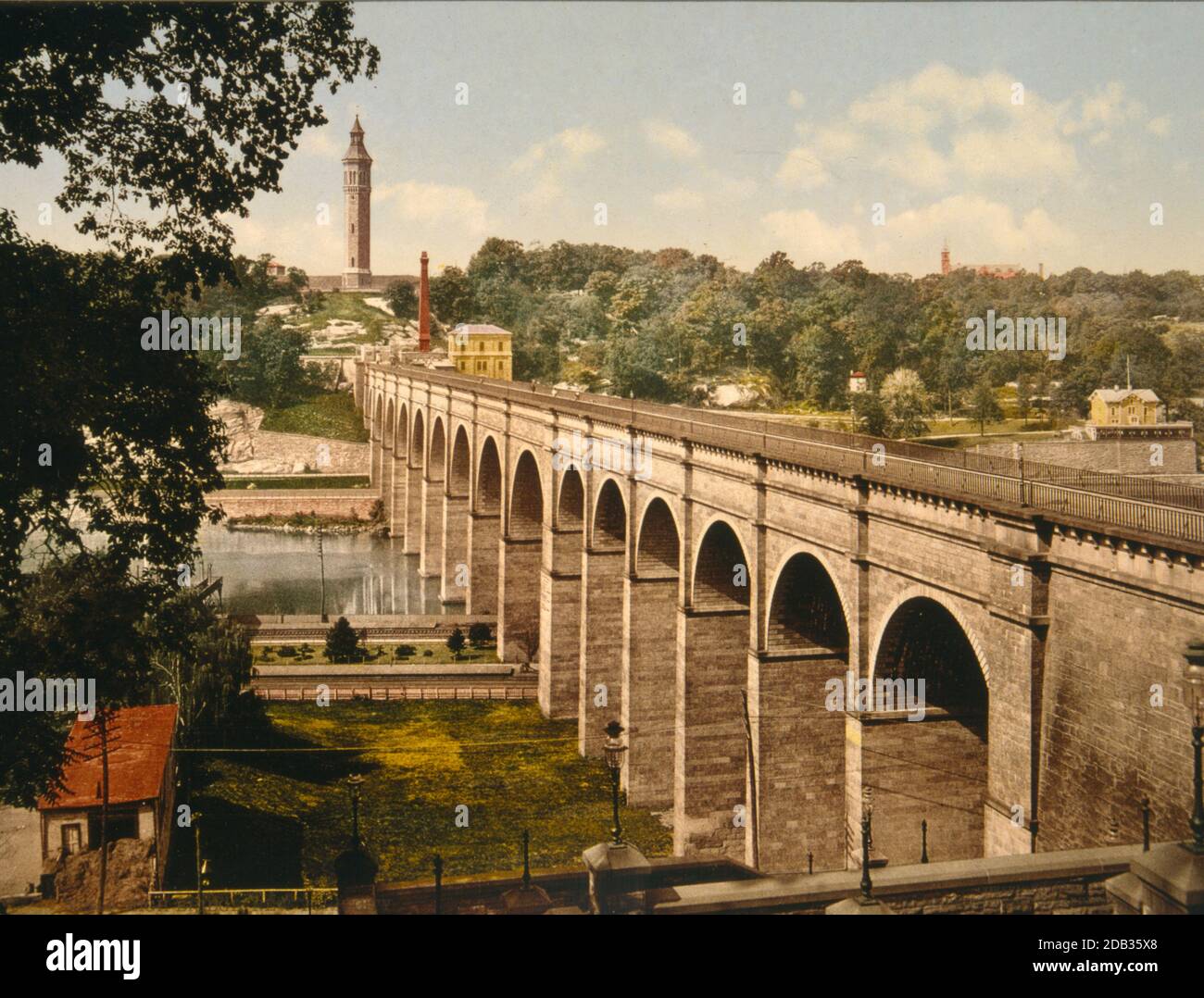 High Bridge, New York City over the Harlem River separating Manhattan ...