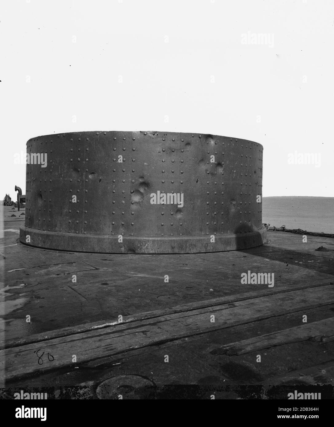 image of monitor USS Passaic without pilot house & awning stanchions ...