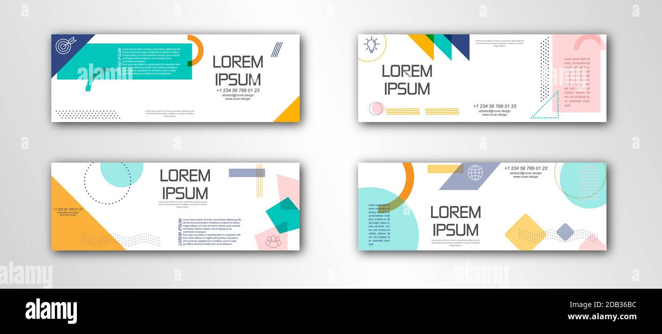 Abstract banner template. Editable vector illustration. Flat design ...