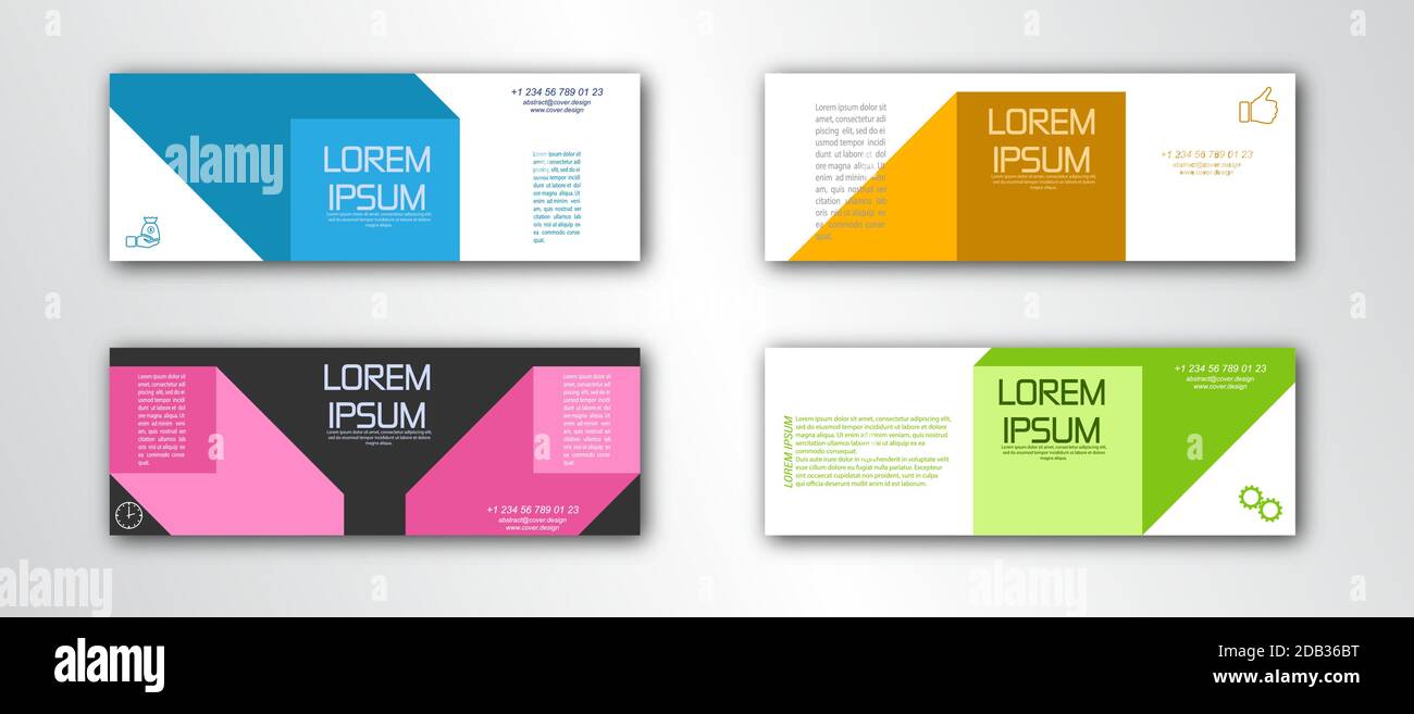 Abstract banner template. Editable vector illustration. Flat design ...