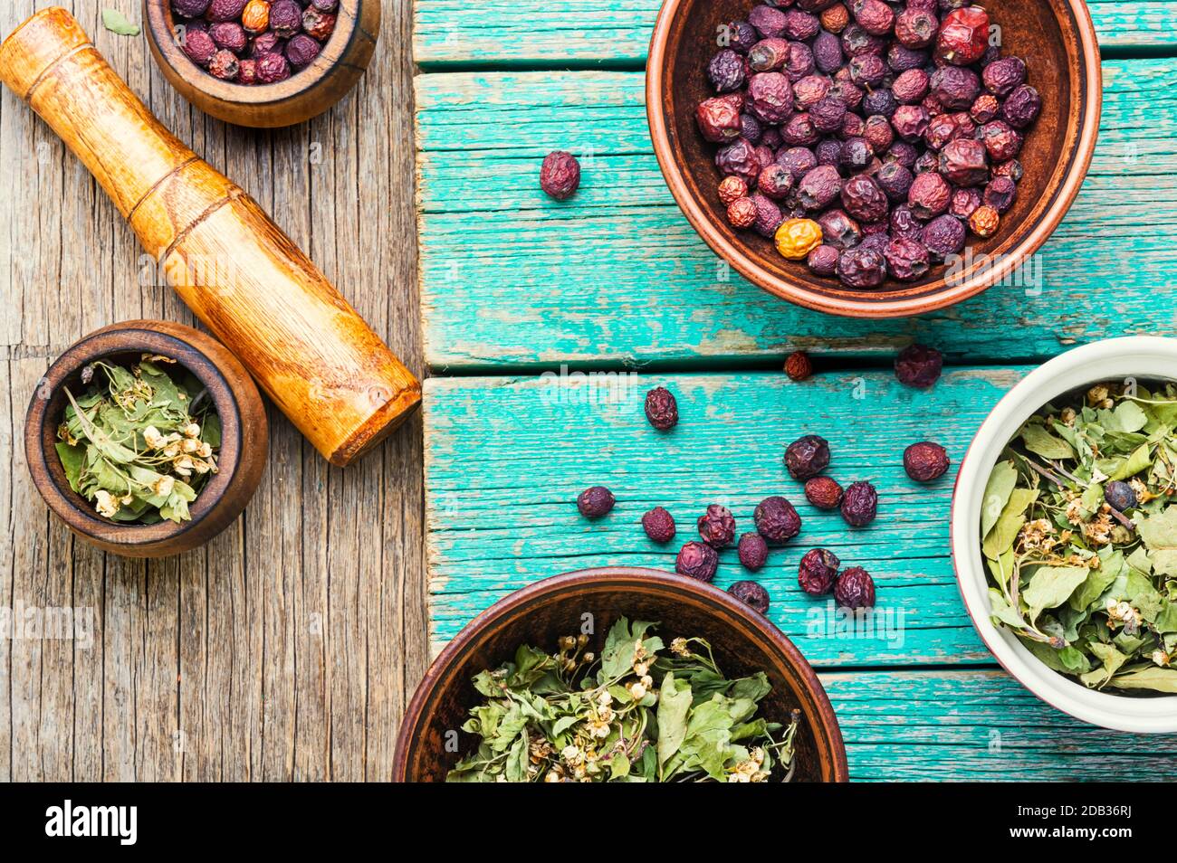 Medicinal plant hawthorn or haw in herbal medicine.Alternative medicine ...