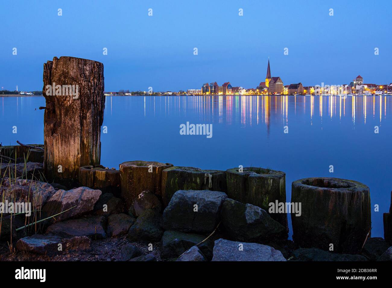 Rostock silhouette skyline germany hi-res stock photography and images ...