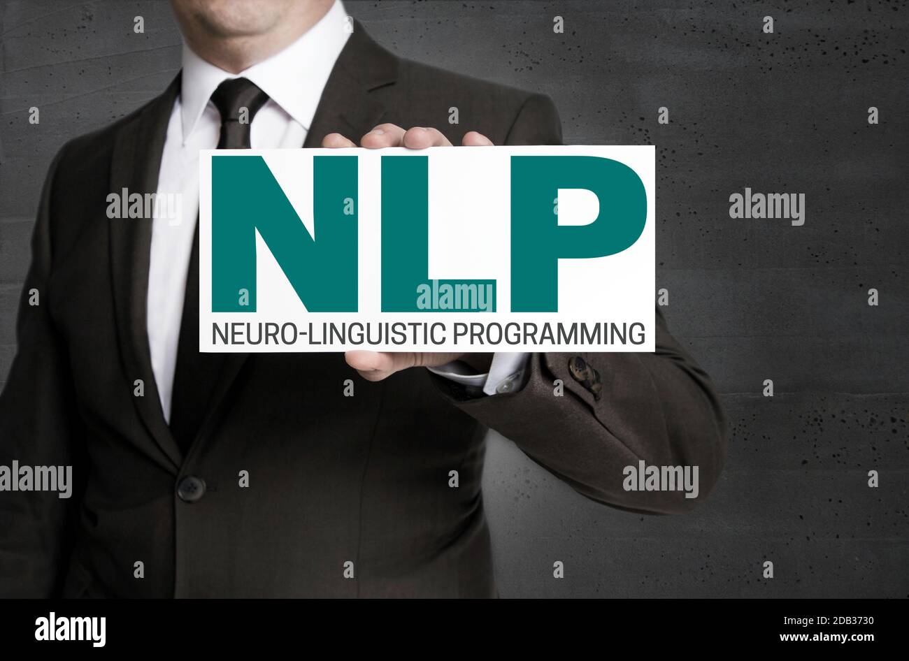 NLP sign is held by businessman Stock Photo - Alamy