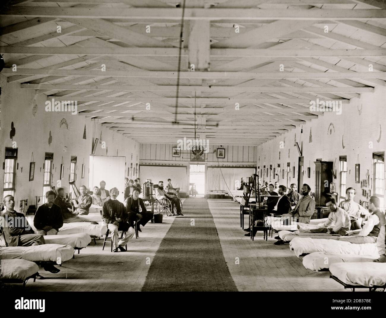 Washington, D.C. Patients in Ward K of Armory Square Hospital Stock ...