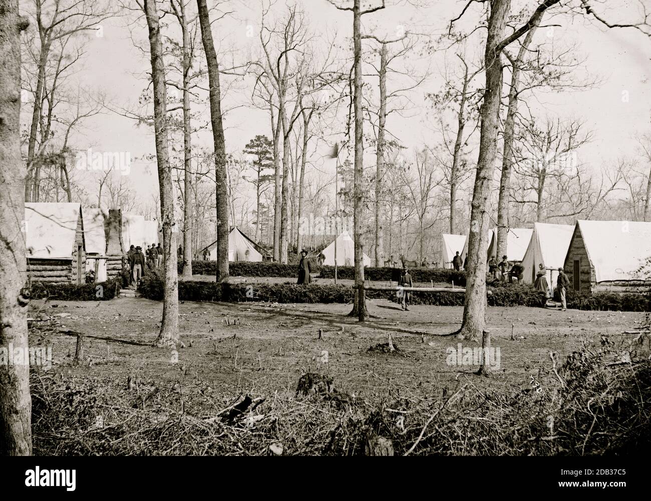 Brandy Station, Va. Field hospital of the 3rd Division, 2d Corps Stock ...