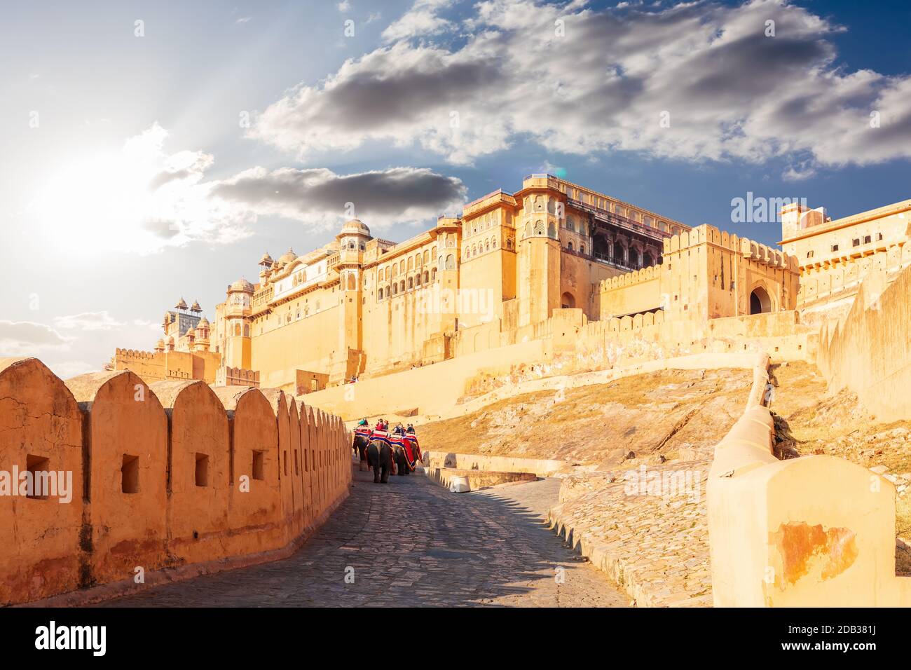 Amber Fort in Jaipur, India, beautiful view, no people Stock Photo - Alamy