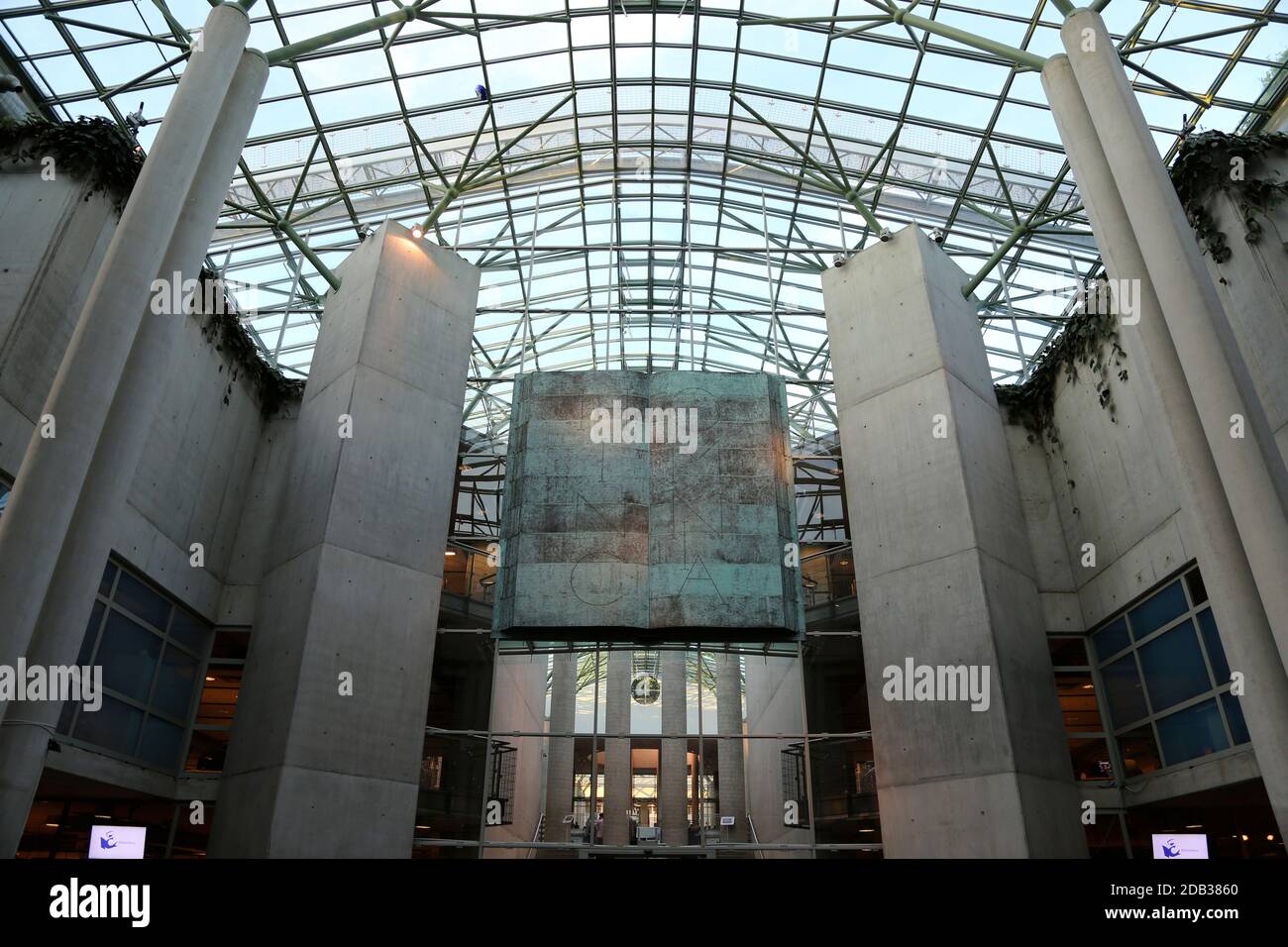 A view of the Warsaw University library building Stock Photo - Alamy