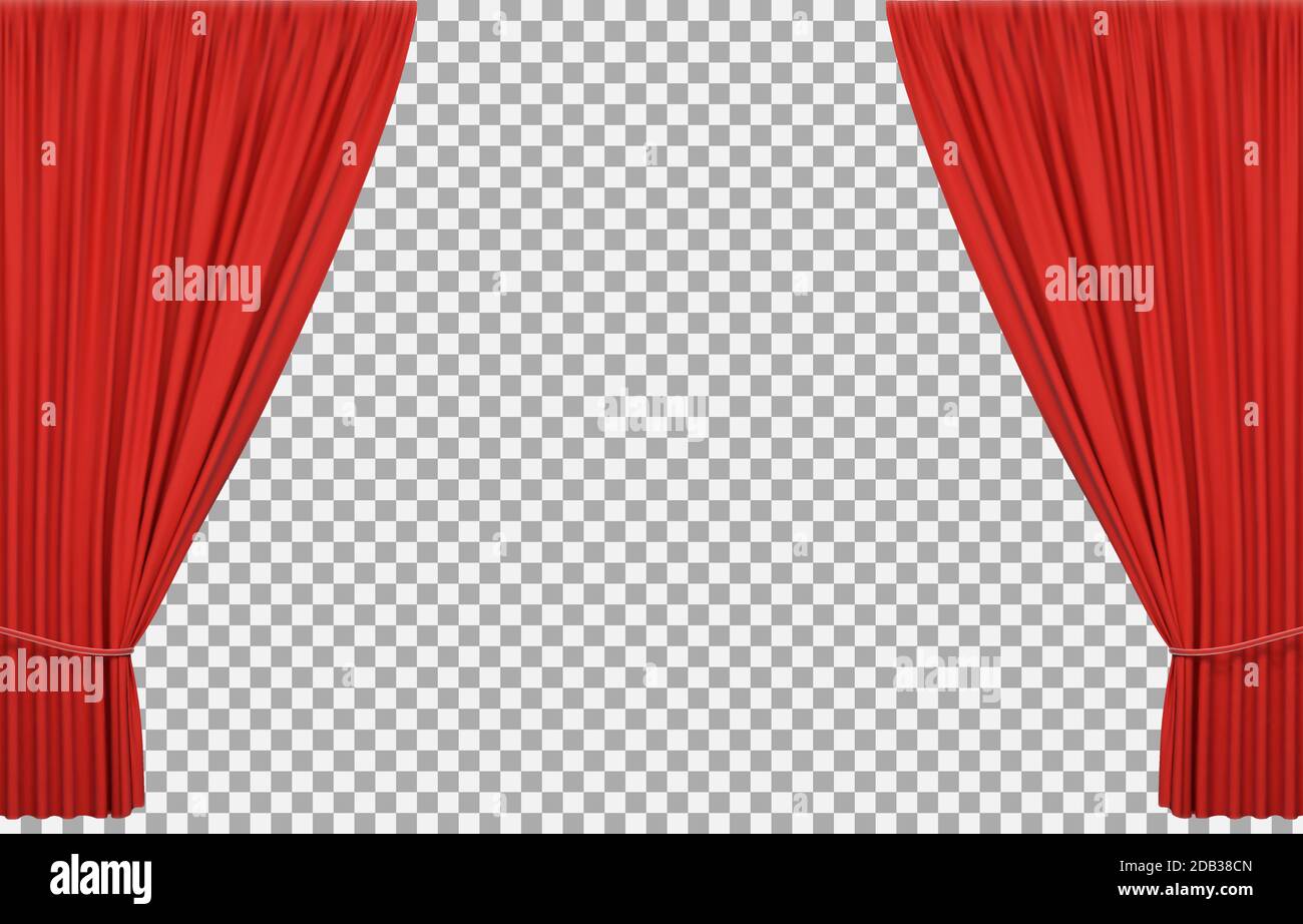 Window curtains open Stock Vector Images - Alamy