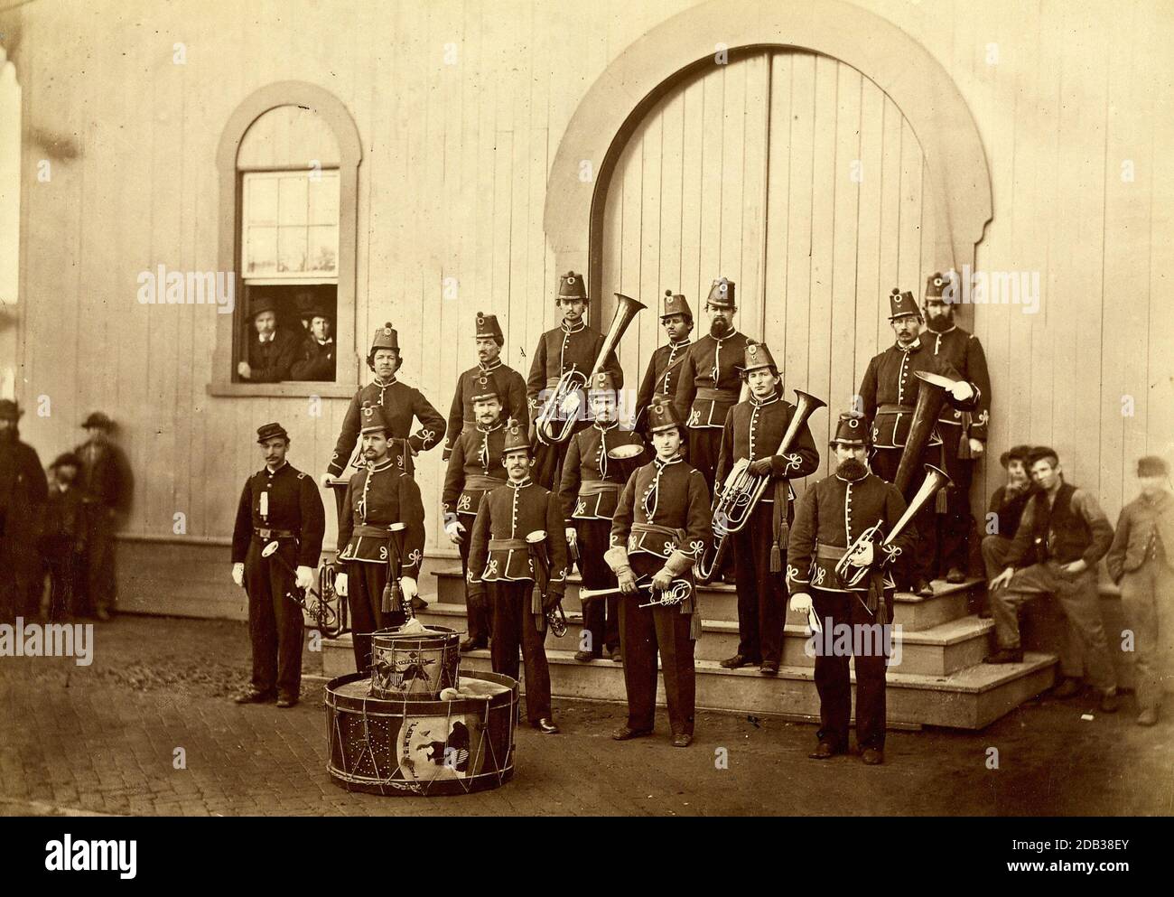 Band of 10th Veteran Reserve Corps, Washington, D.C., April, 1865 ...