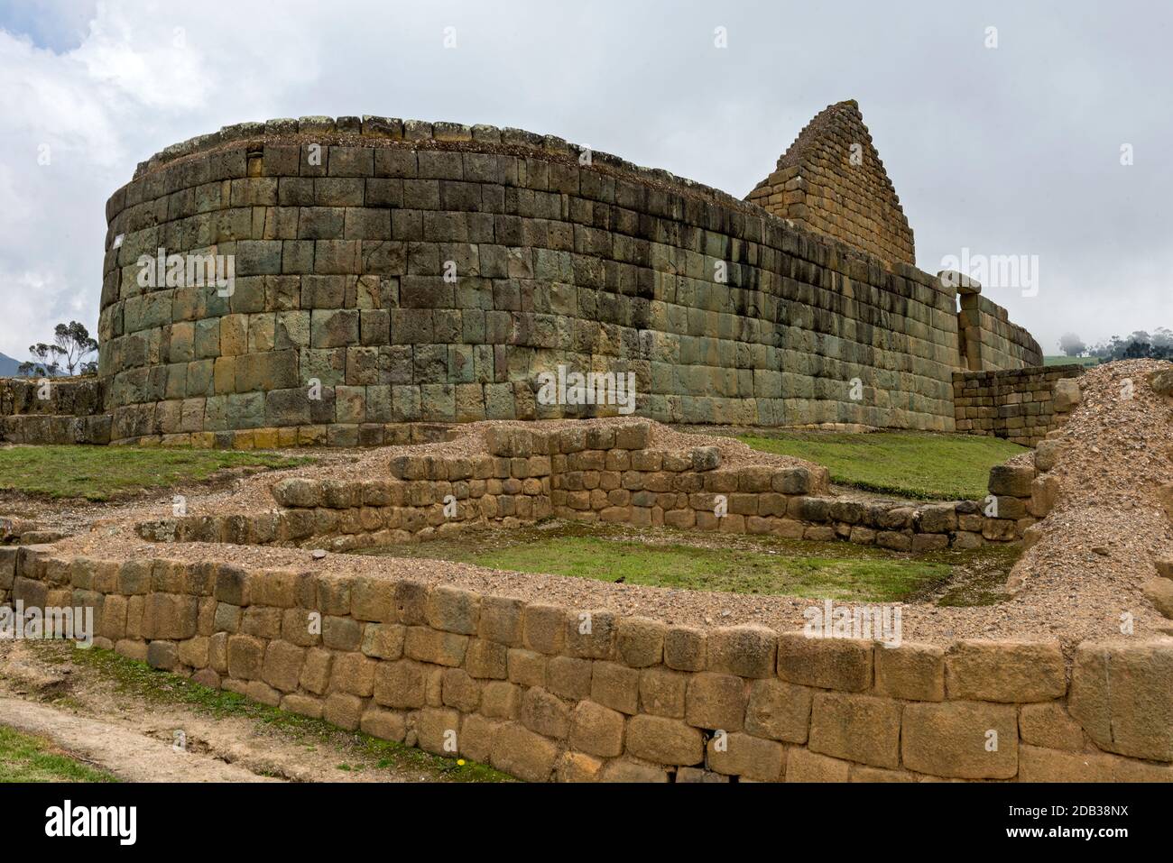 Ingapirca, temple of the sun, Ecuador Stock Photo - Alamy