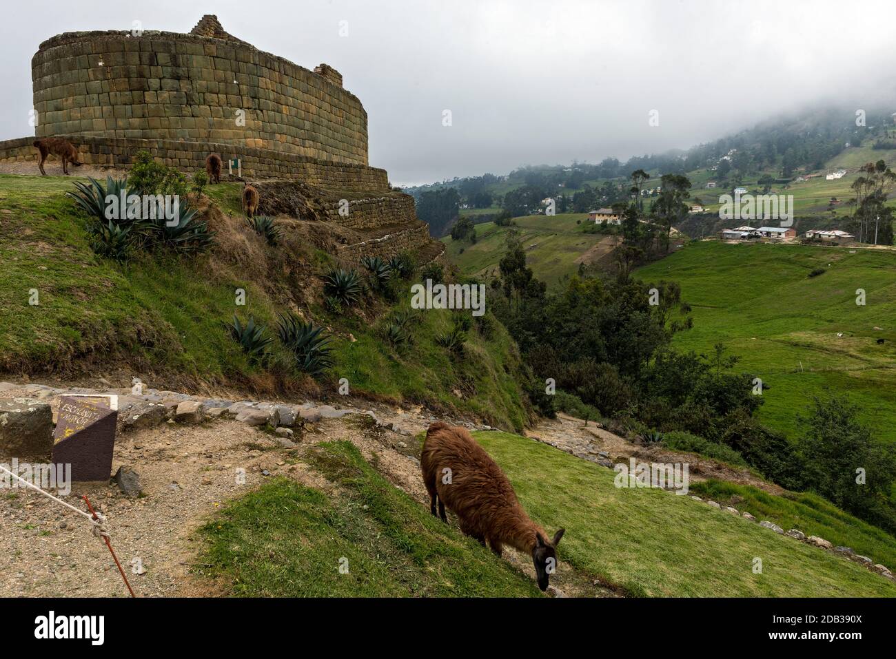 Ingapirca, temple of the sun, Ecuador Stock Photo - Alamy