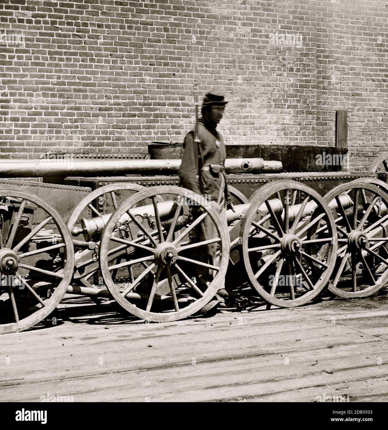 Confederate brass mountain howitzers Stock Photo - Alamy