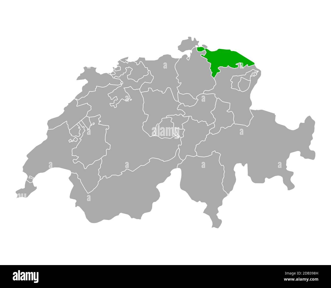 Map of Thurgau in Switzerland Stock Photo - Alamy
