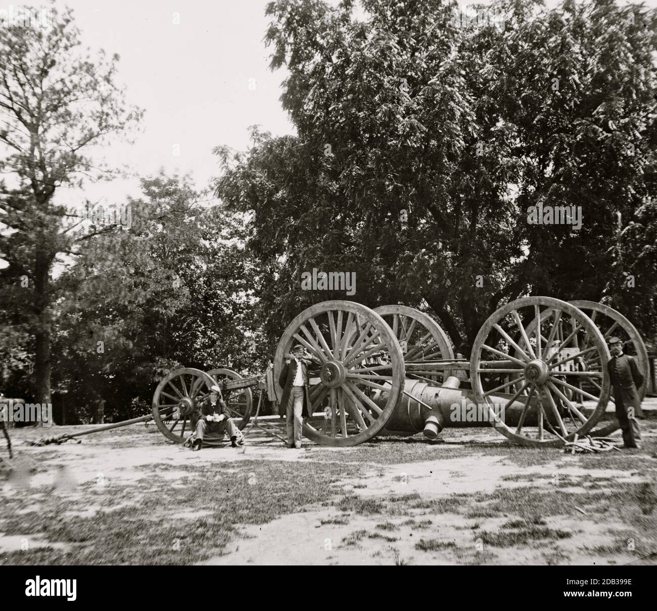 Drewry's Bluff, Virginia (vicinity). Sling cart used in removing the ...