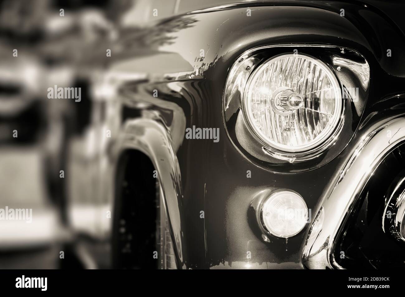 Old vintage car headlights close-up Stock Photo - Alamy