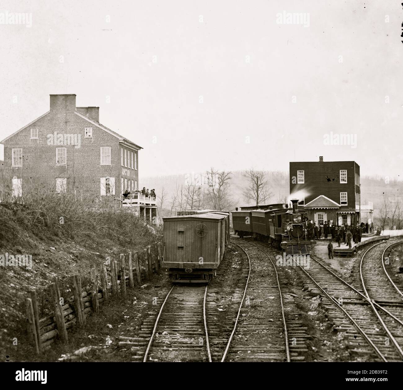 Hanover Junction, Pa. Passenger train at depot Stock Photo - Alamy