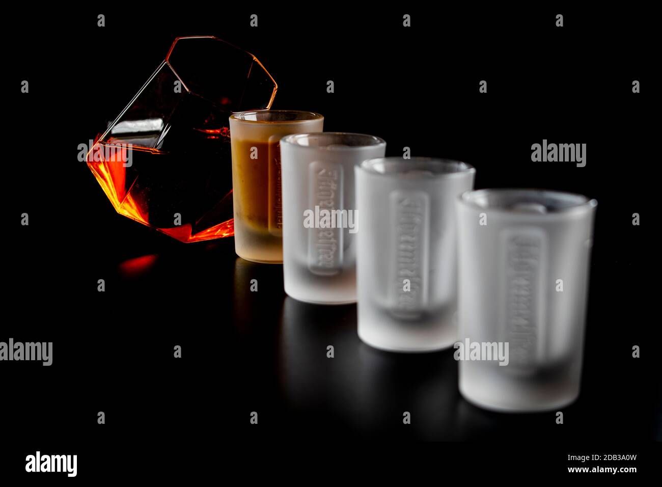 The Seven Deadly Sins portrayed in still life glassware using different ...