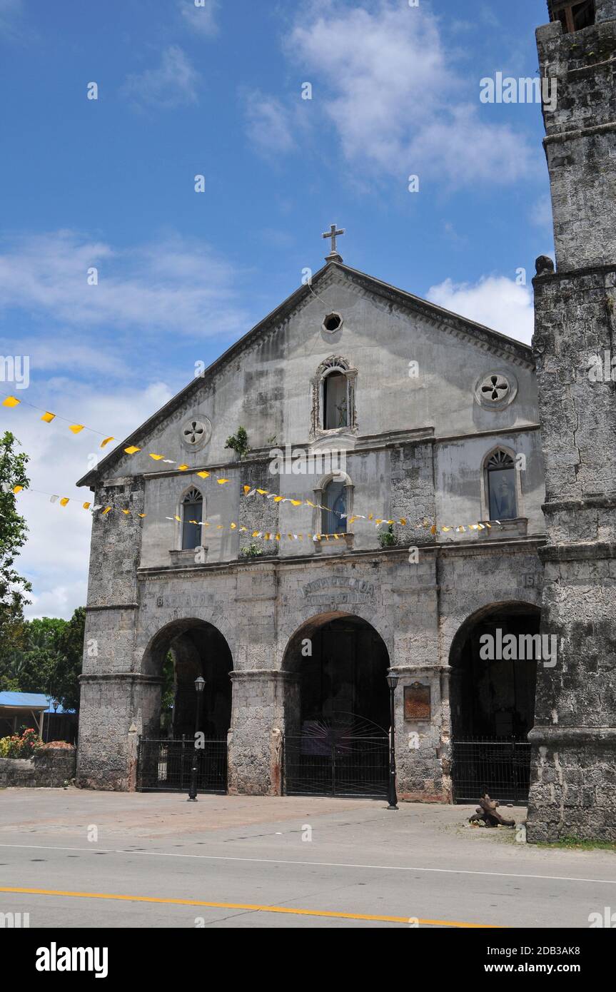 Baclayon church on Bohol in the Philippines Stock Photo - Alamy