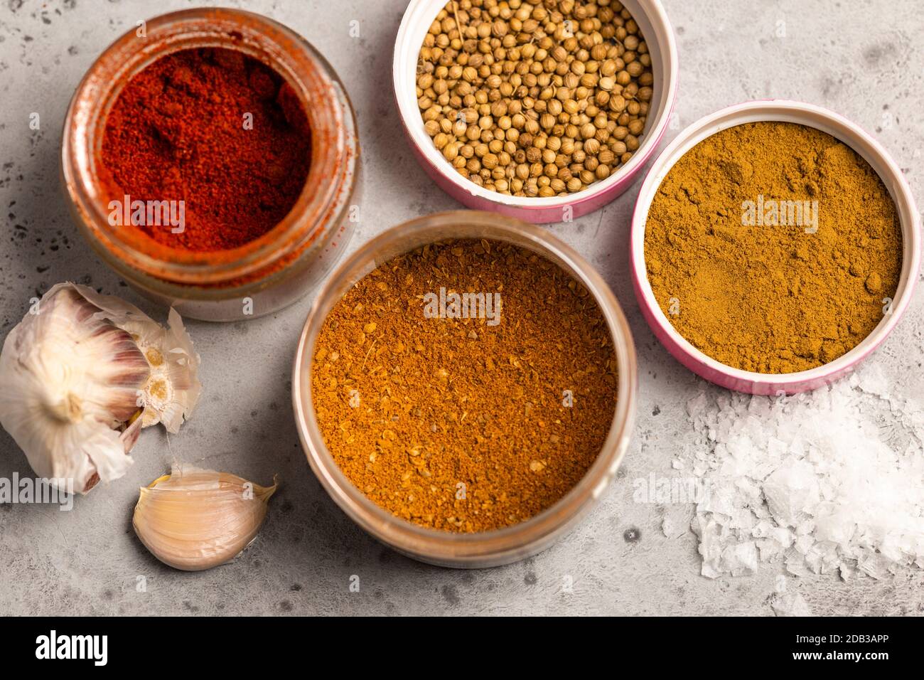 Group of Spices, Cayenne Pepper, Coriander Seeds, Garam Masala, Za'atar ...
