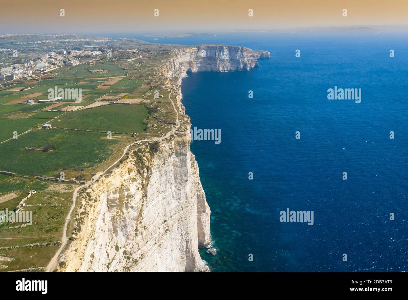 Aerial view of Sanap cliffs. Gozo island, Malta Stock Photo - Alamy
