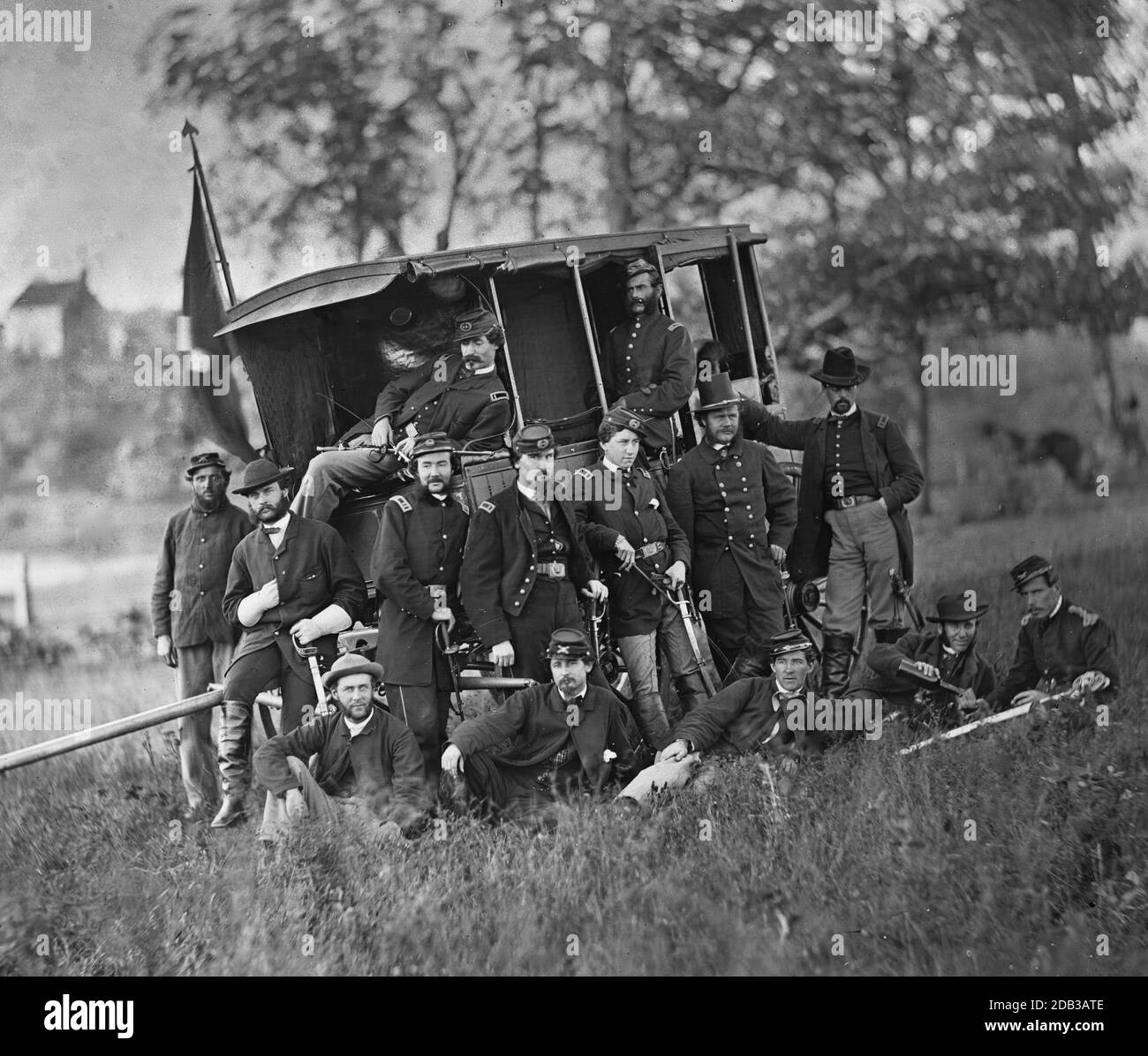 Culpeper, Va. Gen Robert O. Tyler and staff of the Artillery Reserve ...