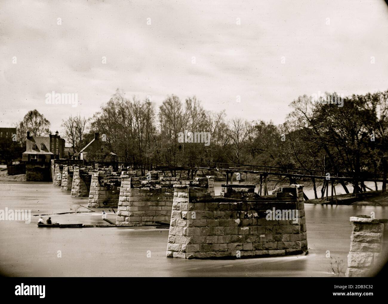 Richmond, Va. Ruins of Mayo's Bridge Stock Photo - Alamy