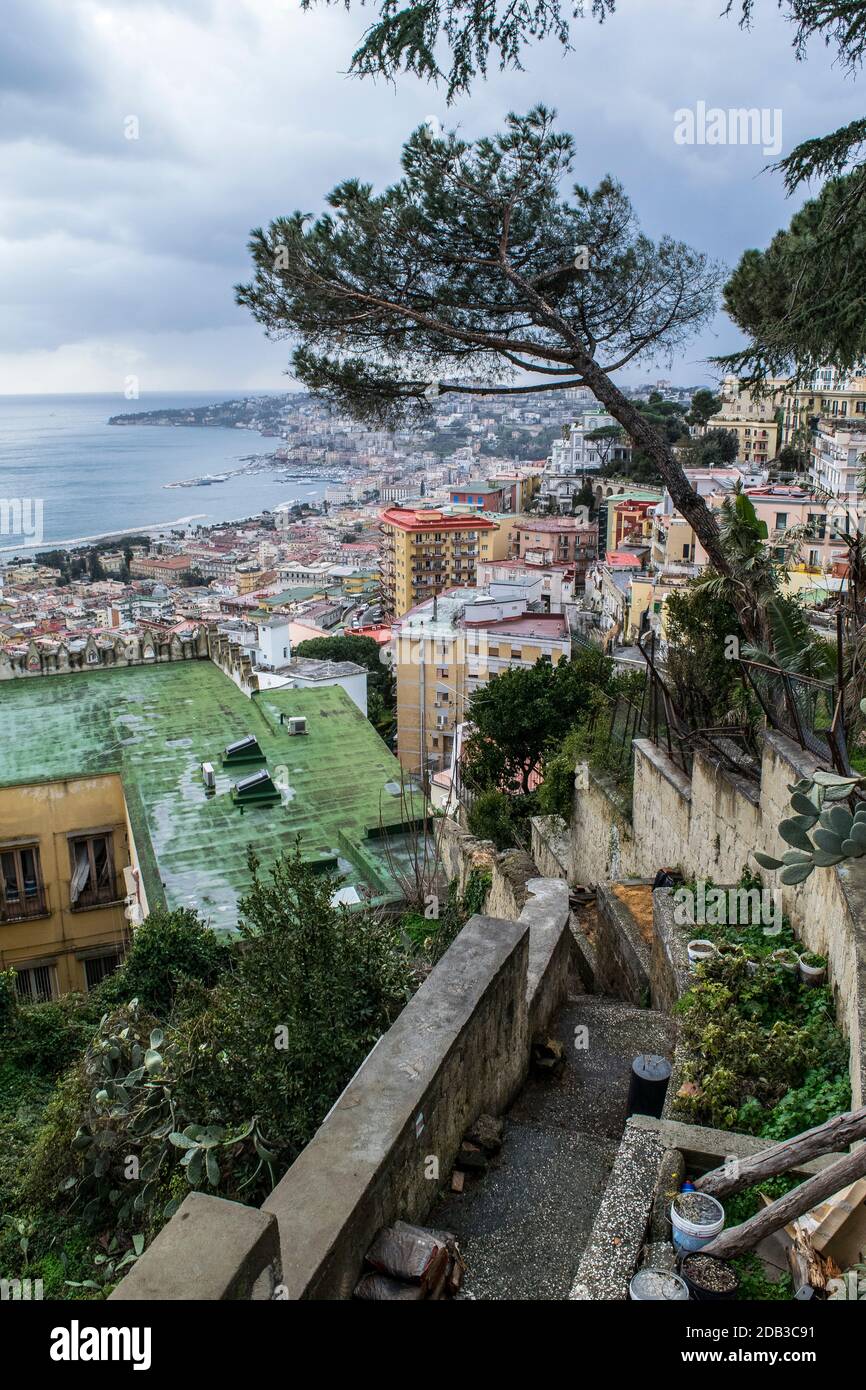 The landscape of Naples, Italy Stock Photo - Alamy