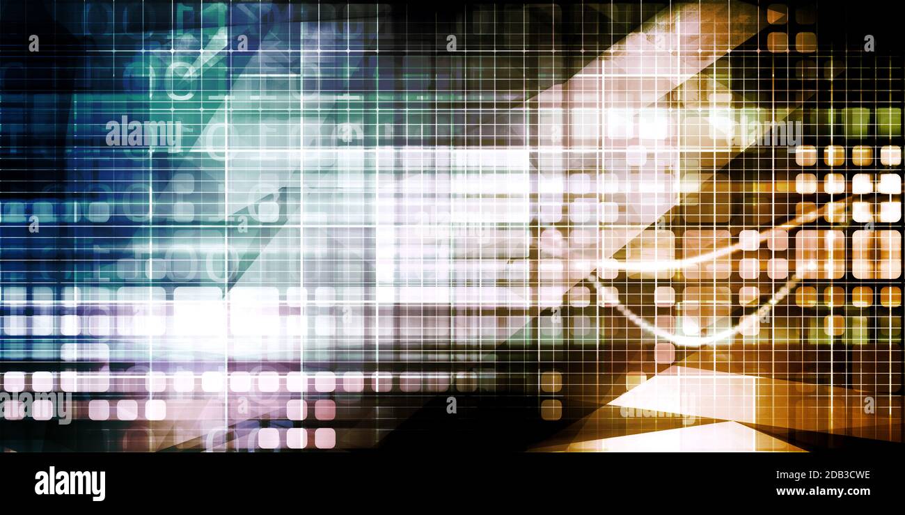 Digital Dystopia and Dark Future Network Technology Stock Photo - Alamy