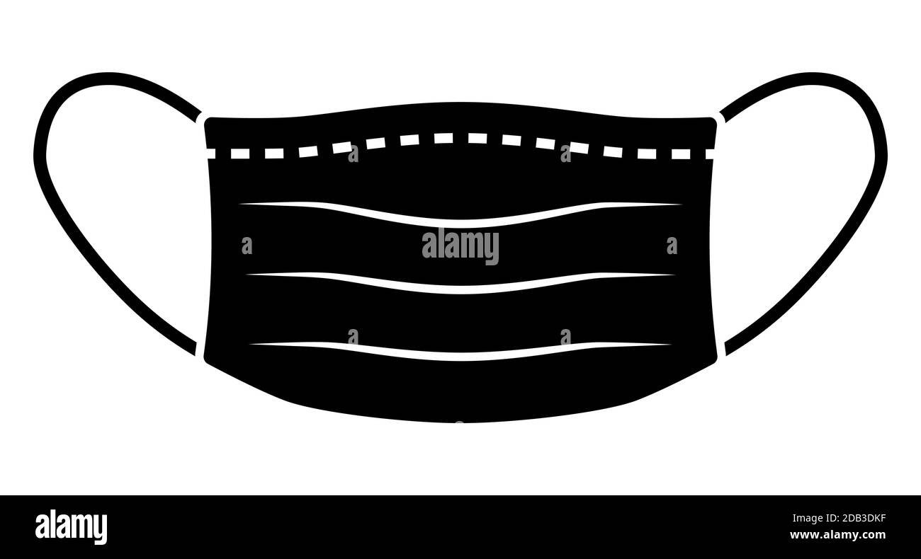 Simple protection face mask icon or symbol vector illustration Stock ...