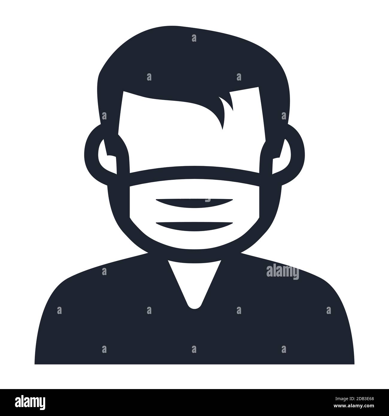 Face protection covid Stock Vector Images - Alamy