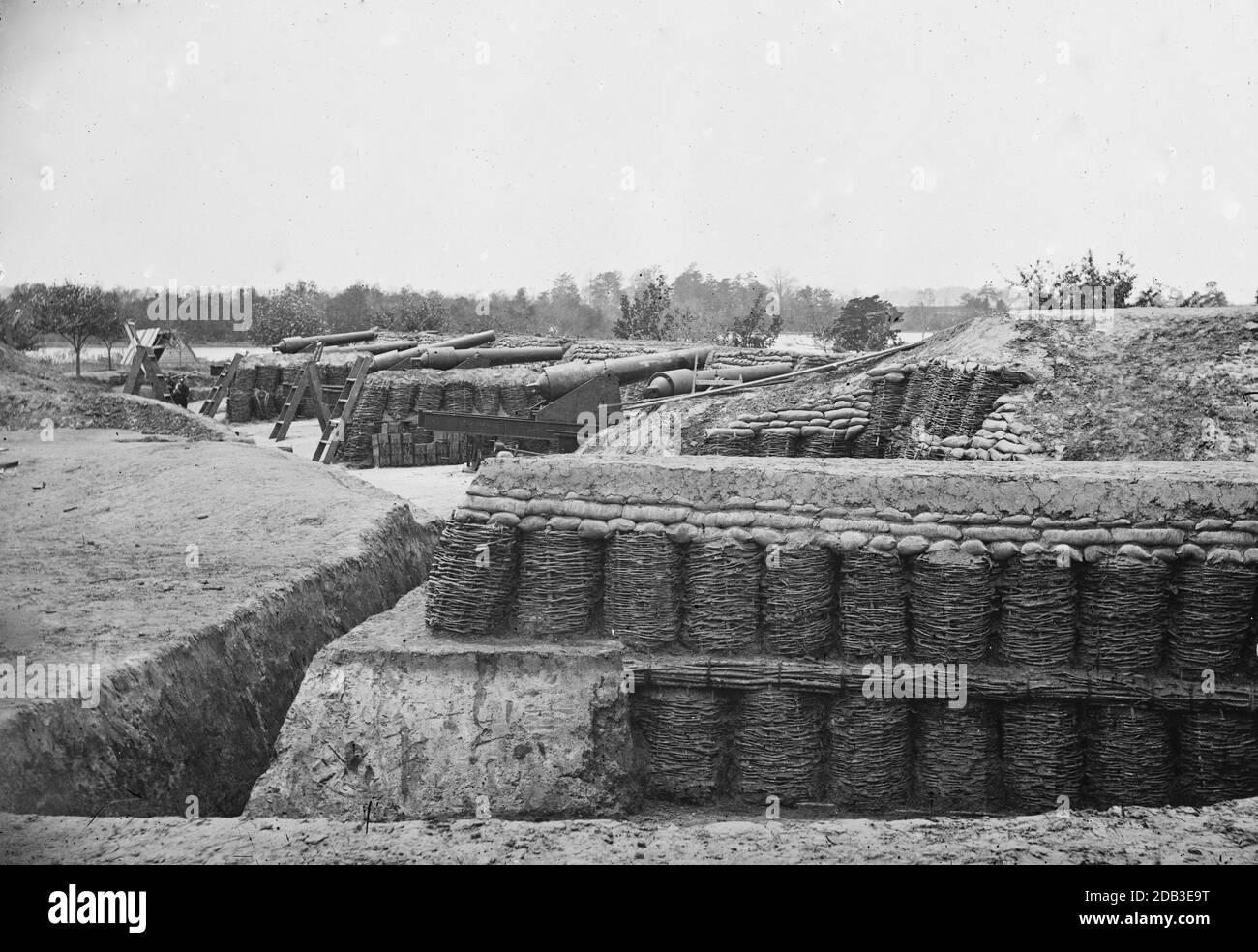 Atlanta, Ga. Gen. William T. Sherman on horseback at Federal Fort No. 7 ...